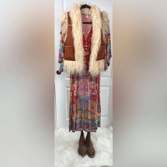 Spell | Dresses | Spell Lotus Kimono Gown Euc | Poshmark